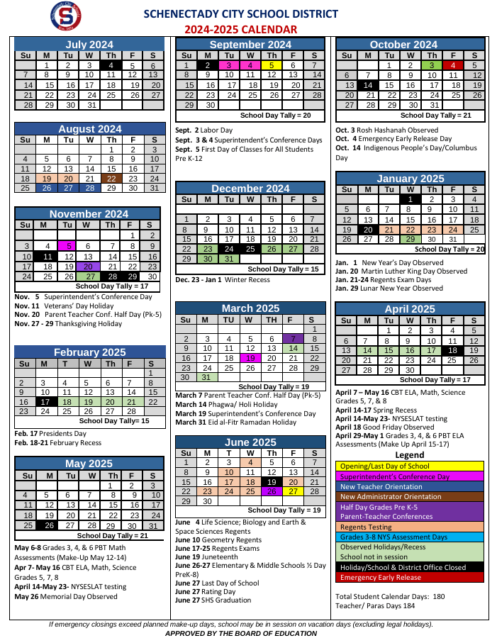 Danielle’s Class Schedules – Danielle's GED Class Page